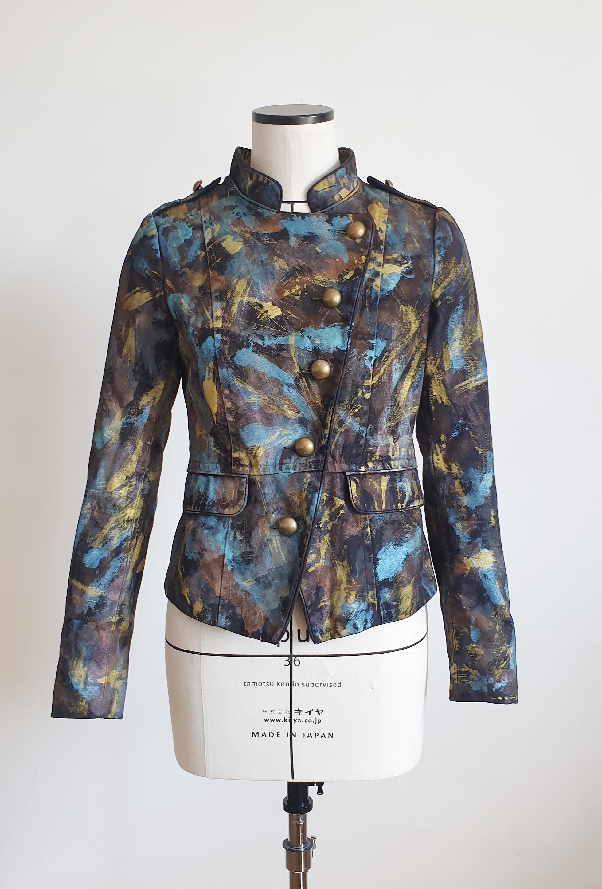 Hand Painted Jacket, Unique Upcycle Artwork, One of a Kind. - Etsy
