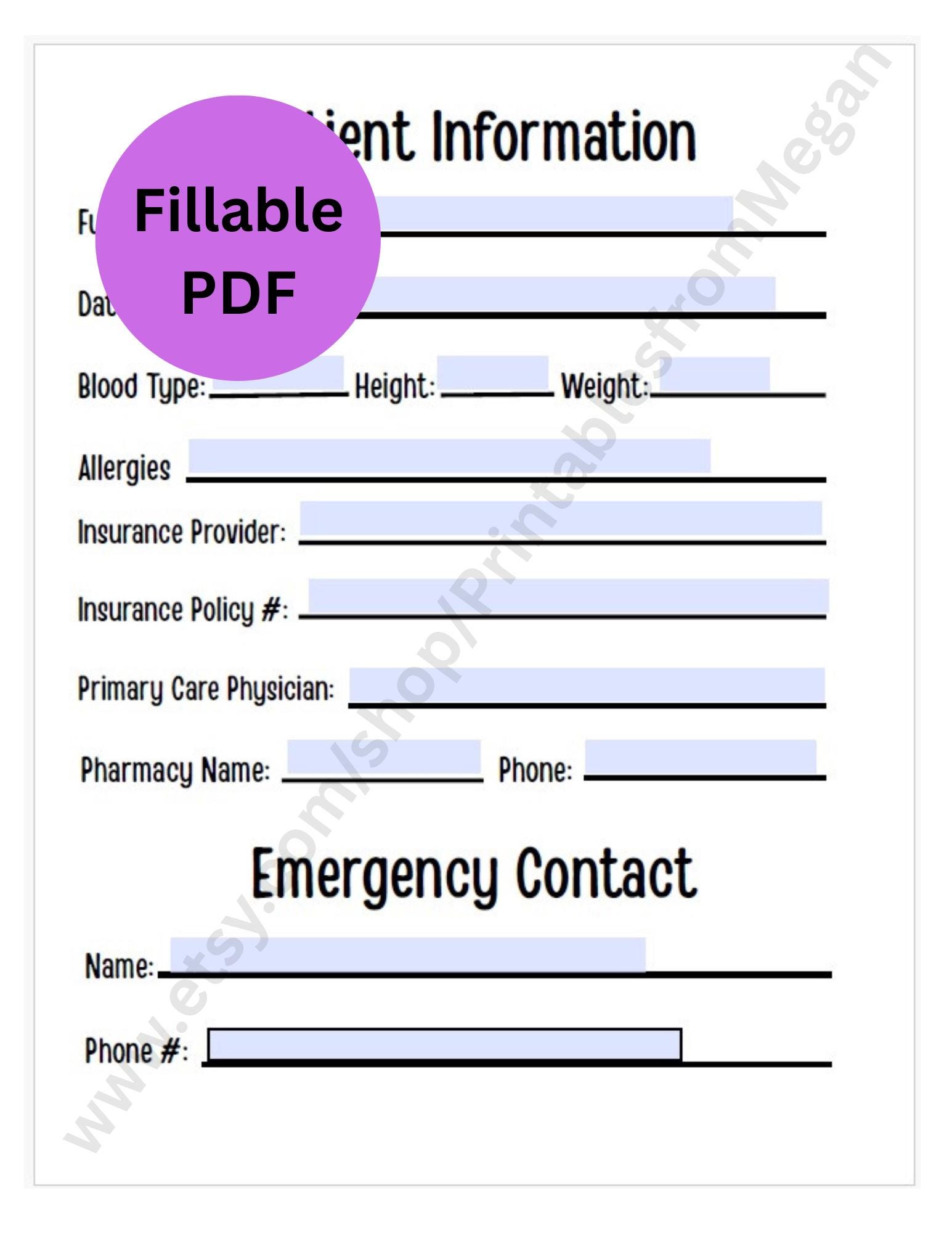 Medical Binder Printable | Chronic Illness Case Management Organizer ...