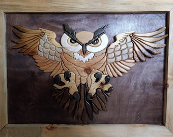 Intarsia Owl - Etsy