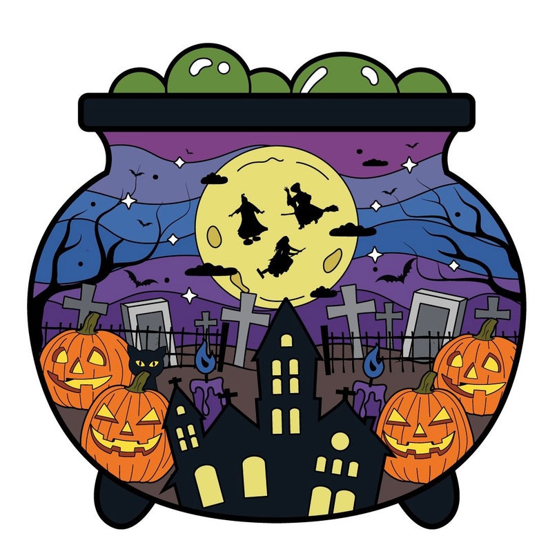 Hocus Pocus Fantasy Locations Enamel Pin - Etsy