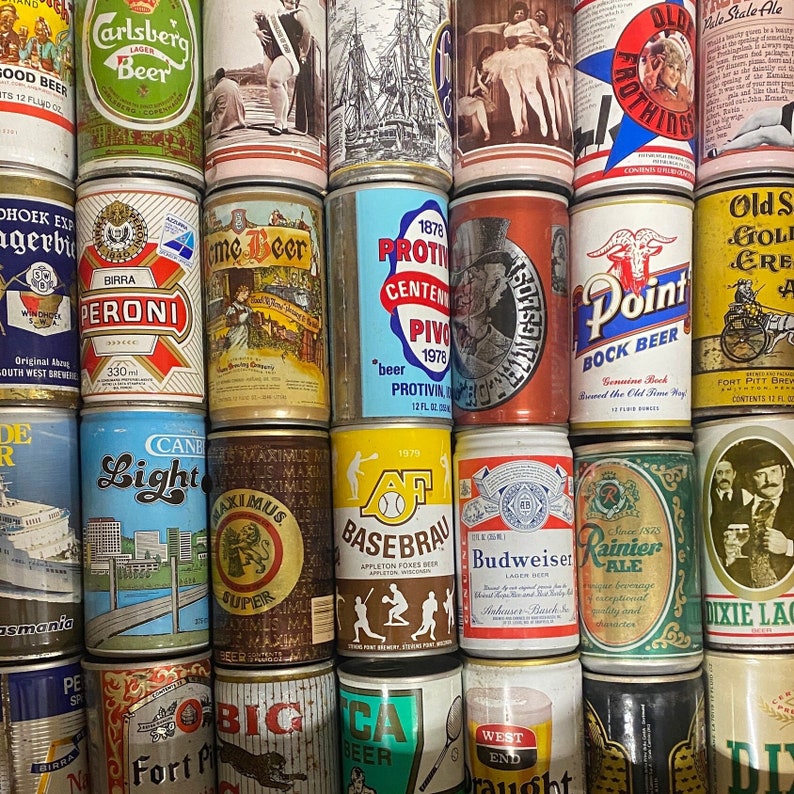 Vintage Beer Cans Pull Tabs From the 1970s and 1960s / Great for ...