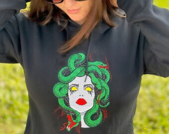 Embroidered Medusa Embroidery - Etsy