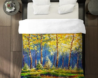 Birch Tree Bedding - Etsy