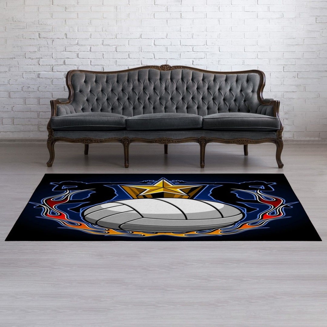 Volleyball Rugs Athletics Area Rugs Sports Carpets Teens Floor - Etsy