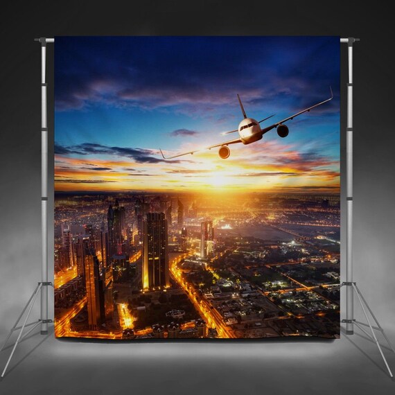 Airplane Backdrops Aeronautical Art Fabric Backdrop - Etsy