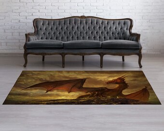 Medieval Red Rug - Etsy