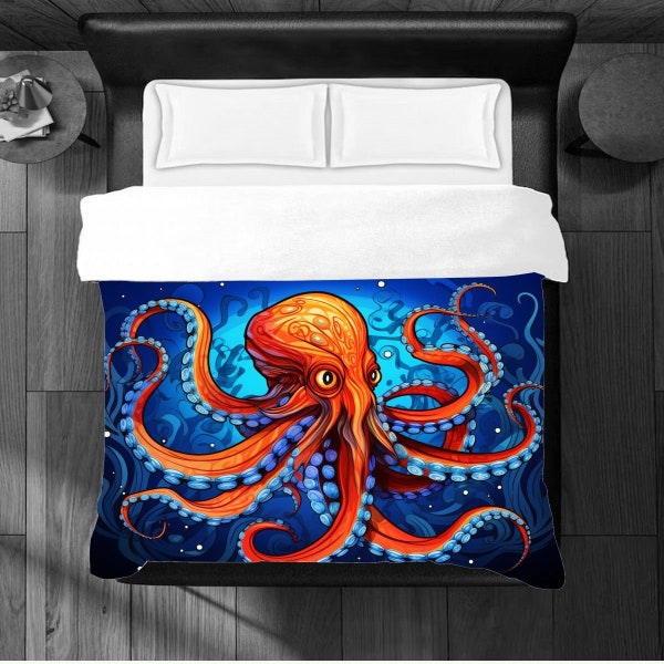 Octopus Duvet Cover - Etsy