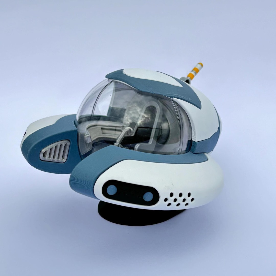 Seamoth From Subnautica 3D Printed Model With Visible Interior and ...