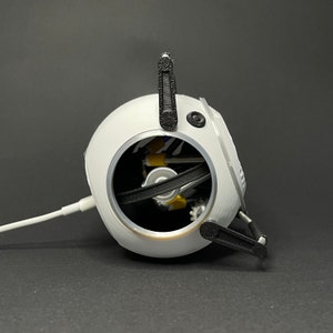 Portal Wheatley Figure – 3D Printed Model With LED Light – Moving ...