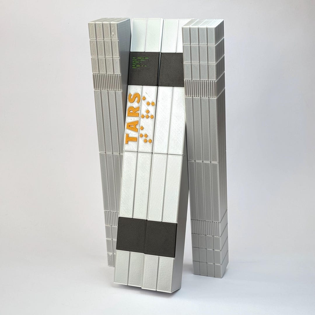 TARS Robot Replica | 3D Printed Interstellar Model | Fully Articulated ...