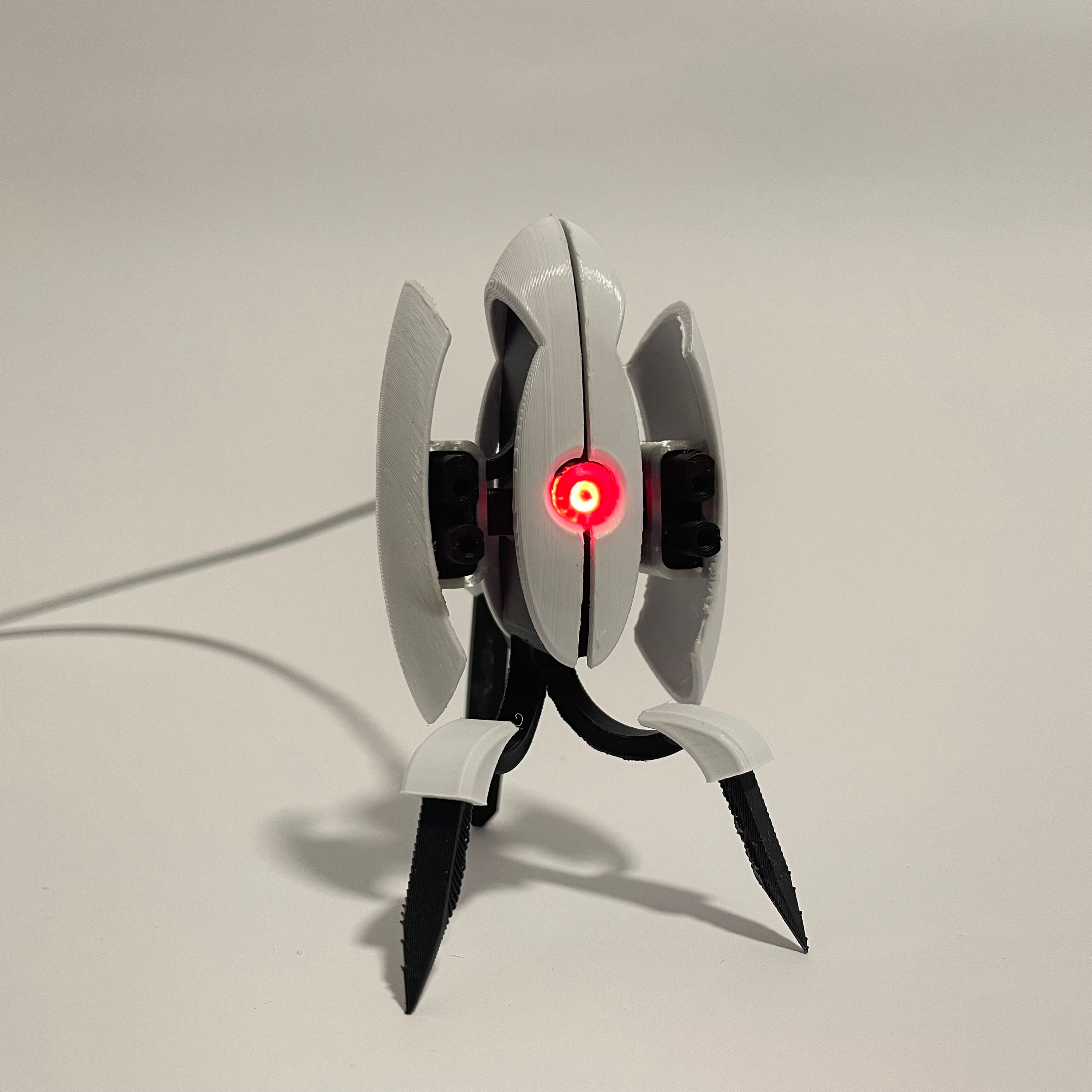 Sentry Turret From Portal 3D Printed Model With LED Lighting Video Game ...