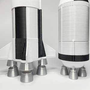 Saturn V Model Rocket Kit - 3D Printed Magnetic Toy - Space Decorations ...