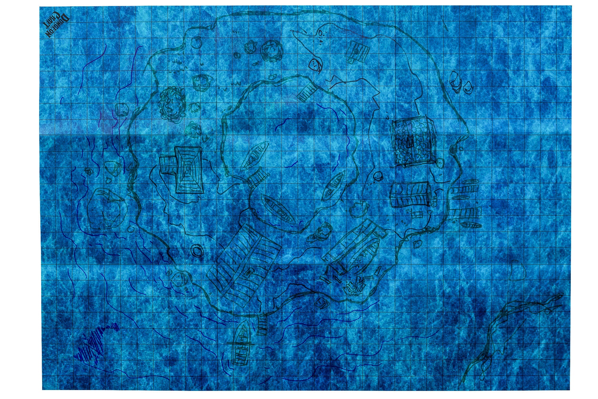 Ocean Battle Map, RPG Tabletop Terrain, Fantasy Gaming Maps, Maritime ...