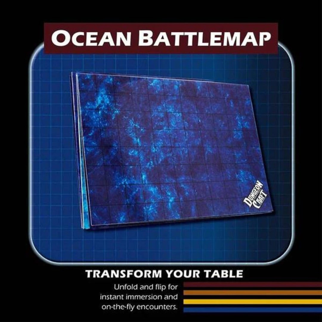 Ocean Battle Map, RPG Tabletop Terrain, Fantasy Gaming Maps, Maritime ...