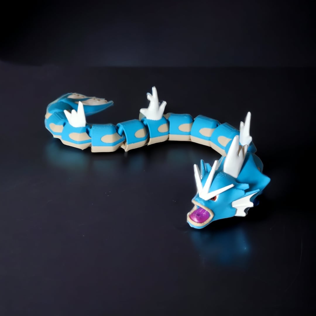 Articulated Gyarados MULTICOLOR 3d Print Fidget Toy - Etsy