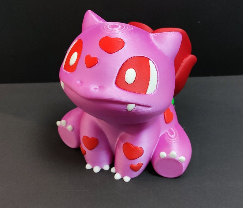 Valentine Kanto Starter Sitting Bulbasaur - Etsy