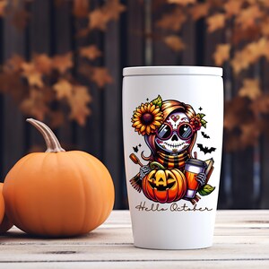 Hello October PNG, Spooky Season PNG, Autumn Lover PNG, Sublimation ...