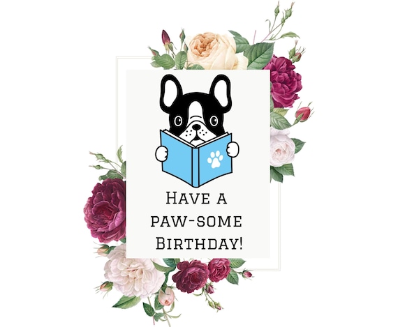 Dog Birthday Card Have a Paw-some Birthday Special Gift for | Etsy