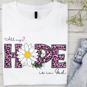 Hope Sublimation PNG| Hope Breast Cancer| Hope Breast Cancer Awareness ...