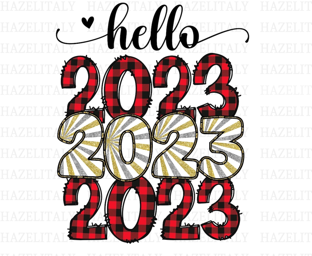 Happy 2023 PNG Happy New Year 2023 Winter Holiday PNG - Etsy