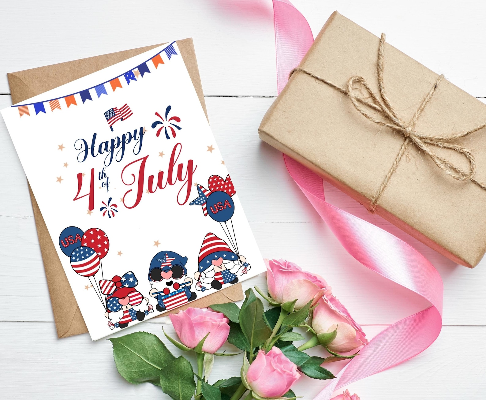 Happy 4th of July Card, Printable Card, Digital Card, Greeting Card ...