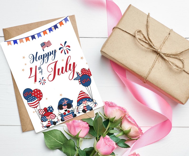 Happy 4th of July Card, Printable Card, Digital Card, Greeting Card ...