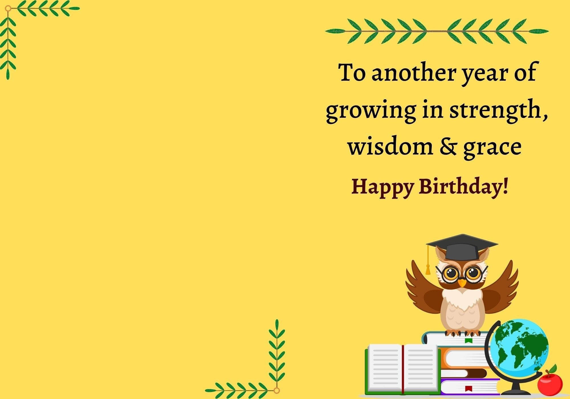 Birthday Card Gift, Digital Download, Teacher Gift,printable Birthday ...