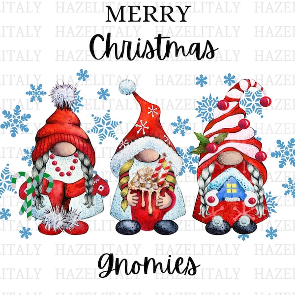 Christmas Gnome Clipart - Etsy