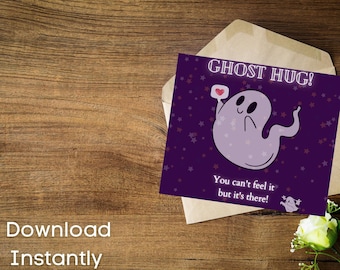 Ghost Hug Card - Etsy