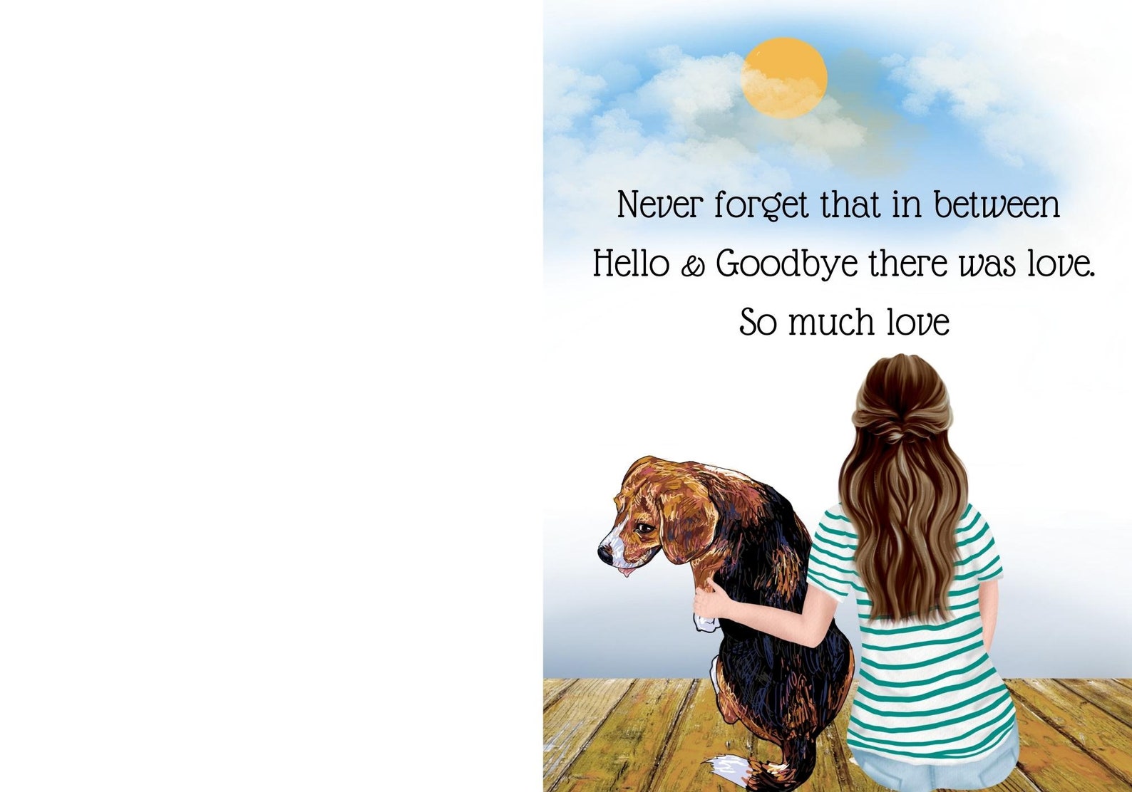 Sympathy Dog Card,dog Memorial Gift, Pet Loss Card,grieving Card Gift ...