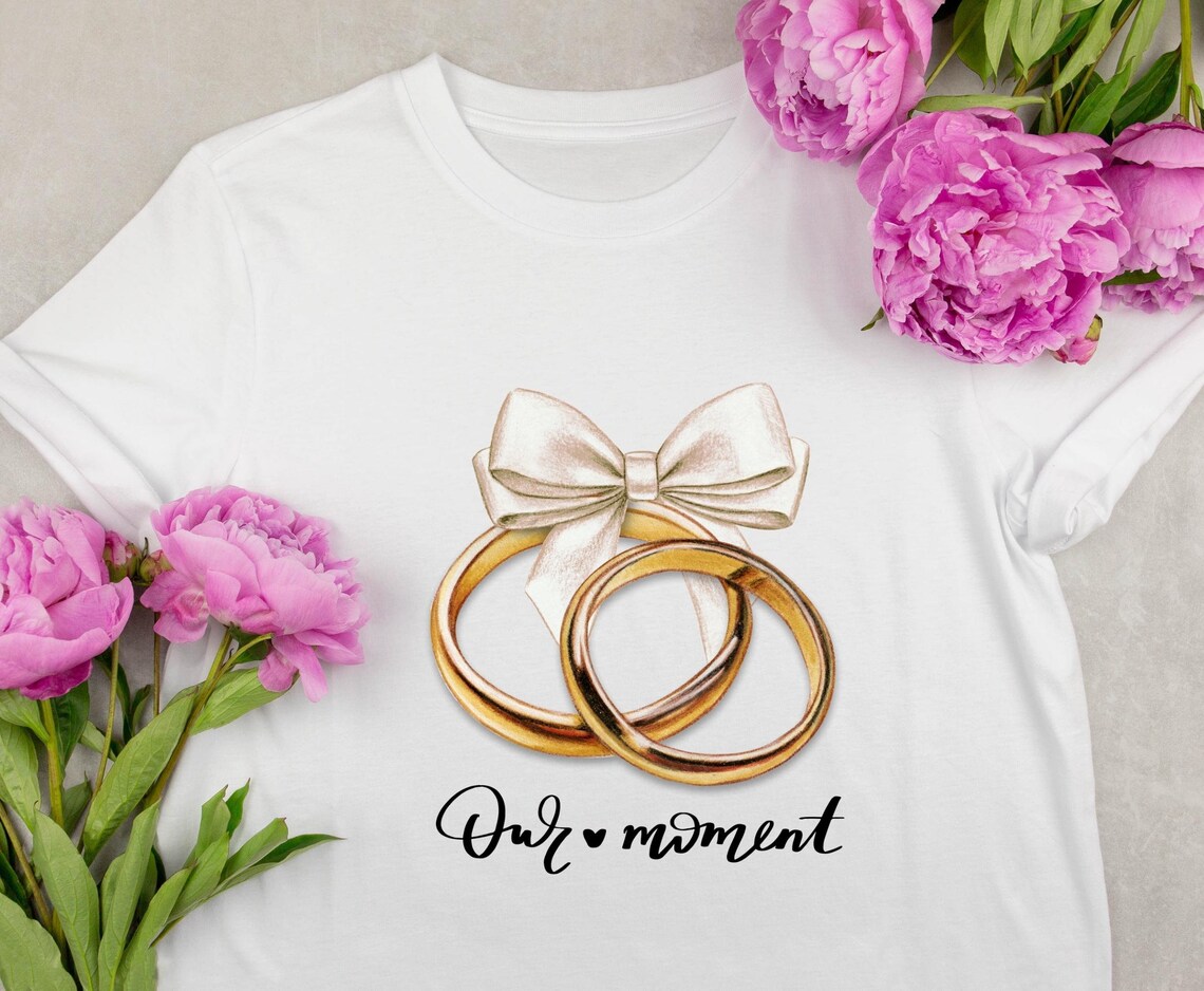 Our Moment| Wedding Rings| PNG Design Just Married| Wedding Gift| T ...