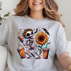 Fall Skeleton Clipart, Digital Download, Spooky Vibes, Autumn Season ...