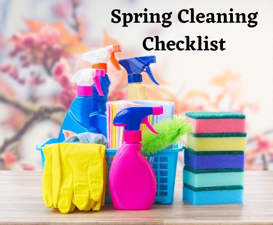 Spring Cleaning Checklist - Etsy