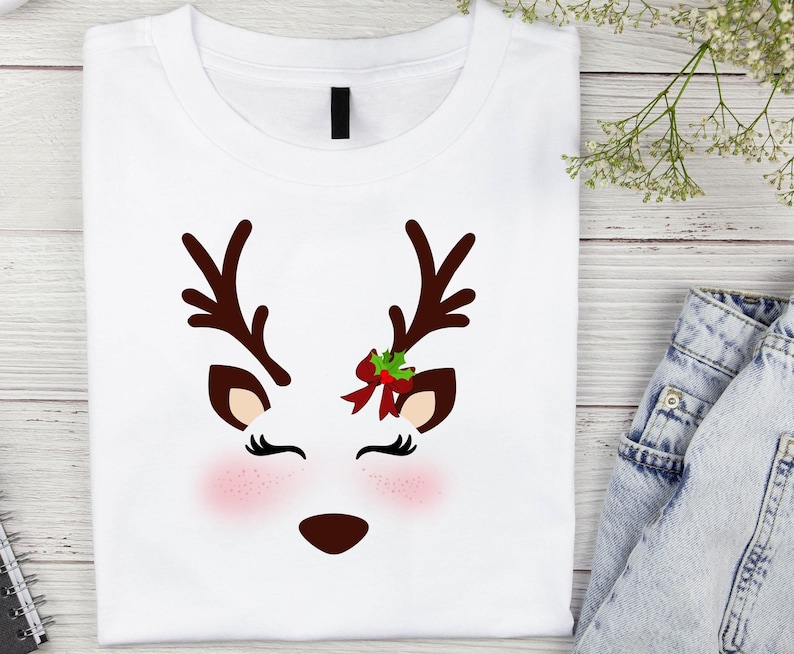 Reindeer Christmas PNG| Cute Reindeer PNG| Sublimation Design| Digital ...