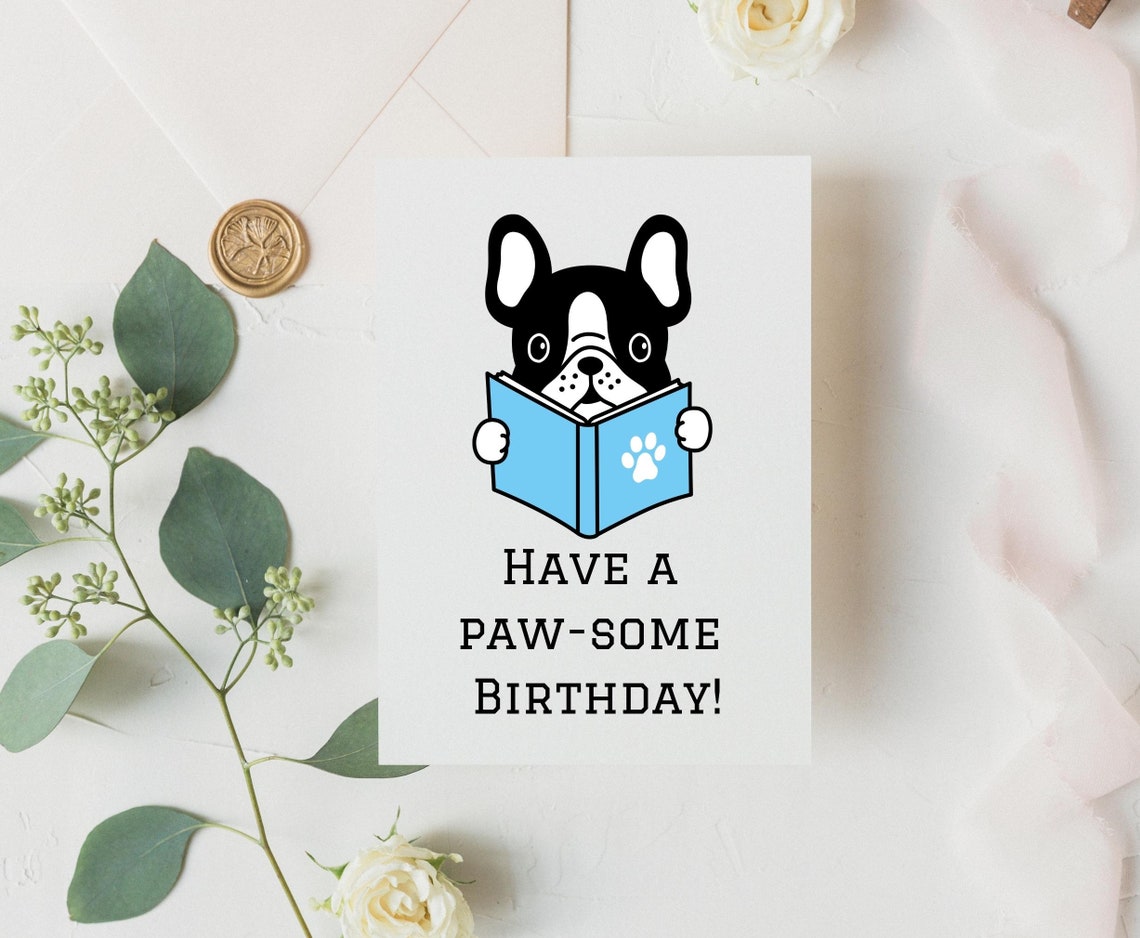 Dog Birthday Card Have a Paw-some Birthday Special Gift for Friends ...