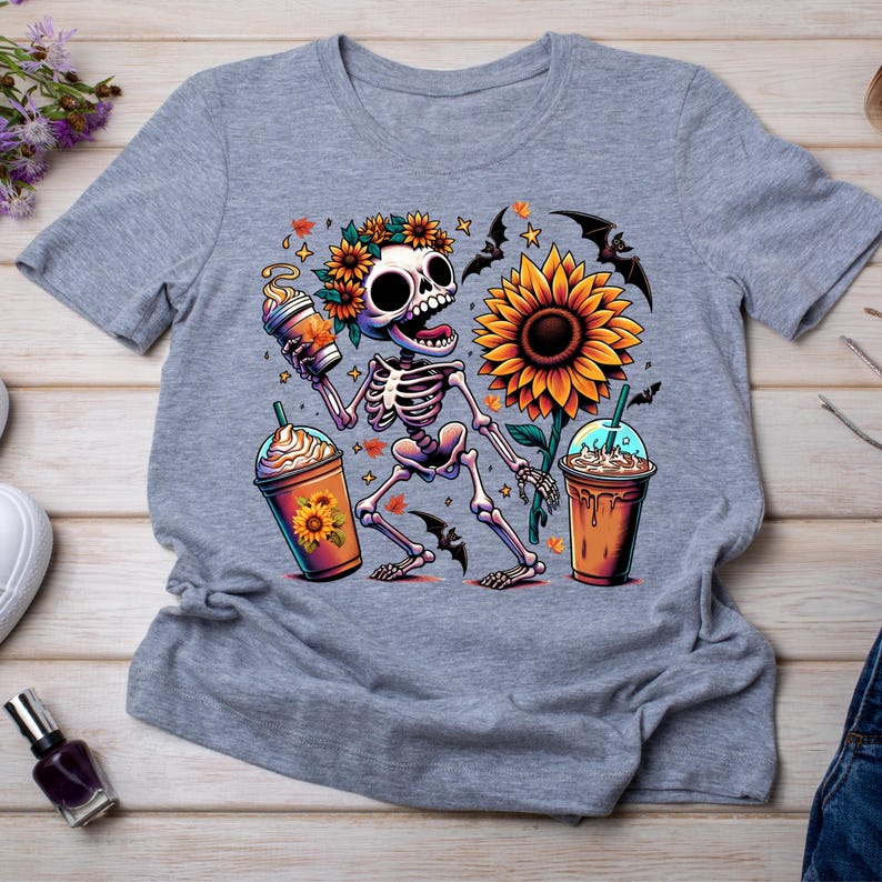 Fall Skeleton Clipart, Digital Download, Spooky Vibes, Autumn Season ...