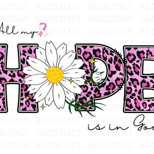 Hope Sublimation PNG| Hope Breast Cancer| Hope Breast Cancer Awareness ...