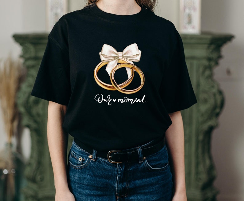 Our Moment| Wedding Rings| PNG Design Just Married| Wedding Gift| T ...