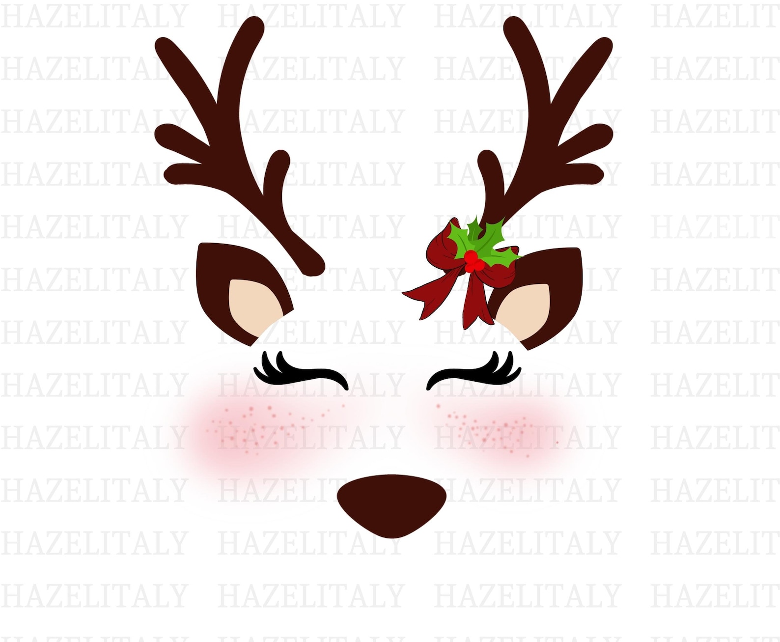 Reindeer Christmas PNG Cute Reindeer PNG Sublimation Design Digital ...