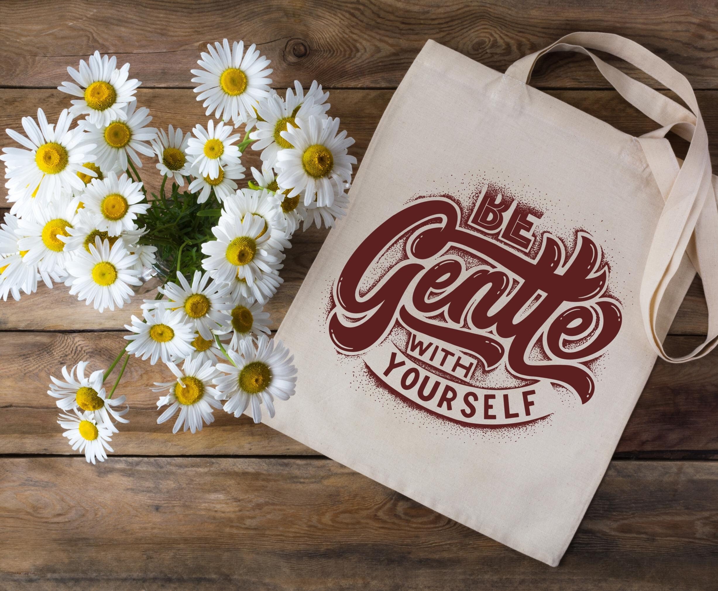 Be Gentle With Yourself| Digital PNG| Inspirational Saying| Printable ...