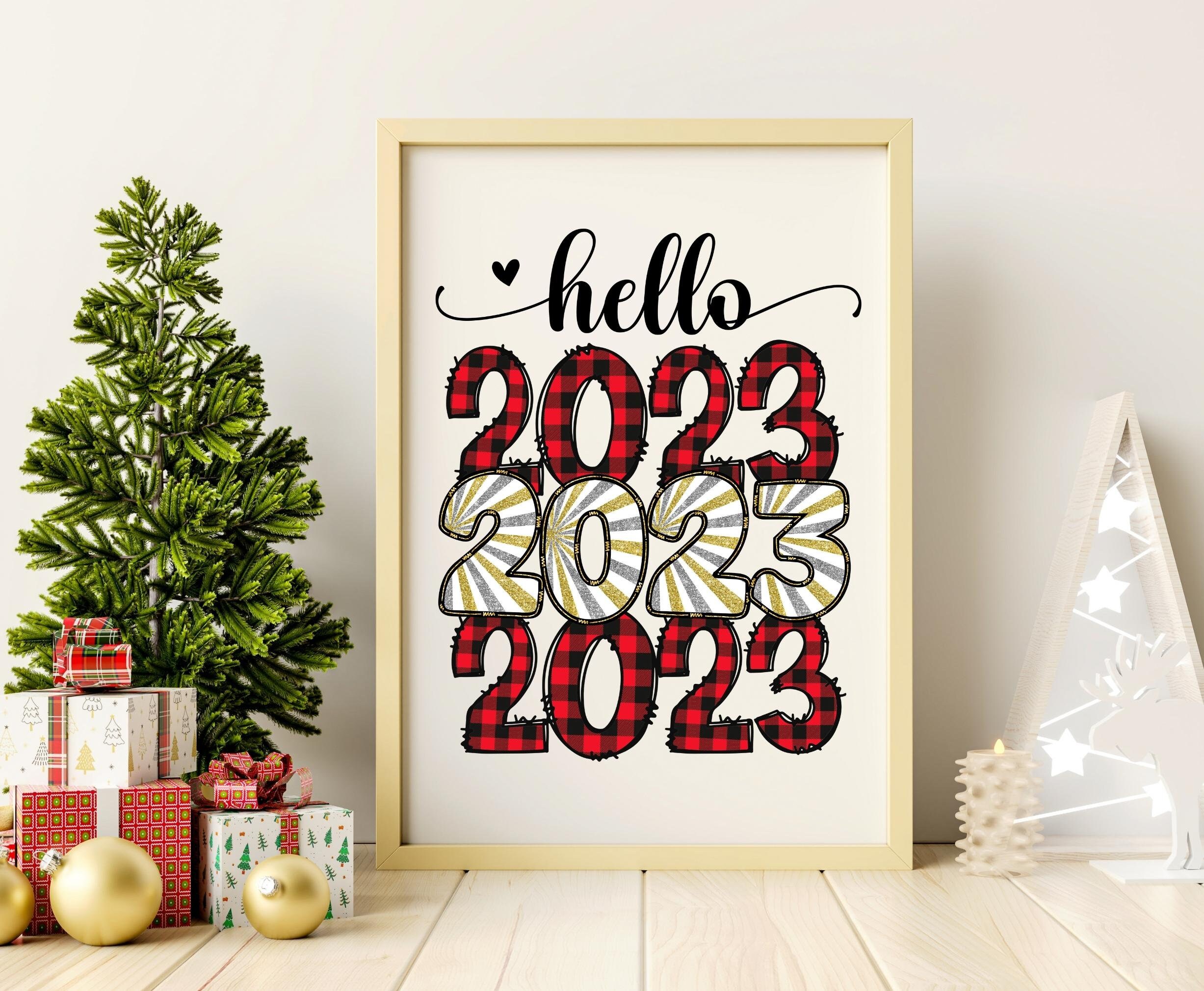 Happy 2023 PNG Happy New Year 2023 Winter Holiday PNG - Etsy