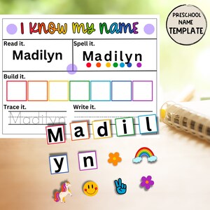 Boho Dry Erase Name Mat | Homeschool Name Activity | Learn to Write ...