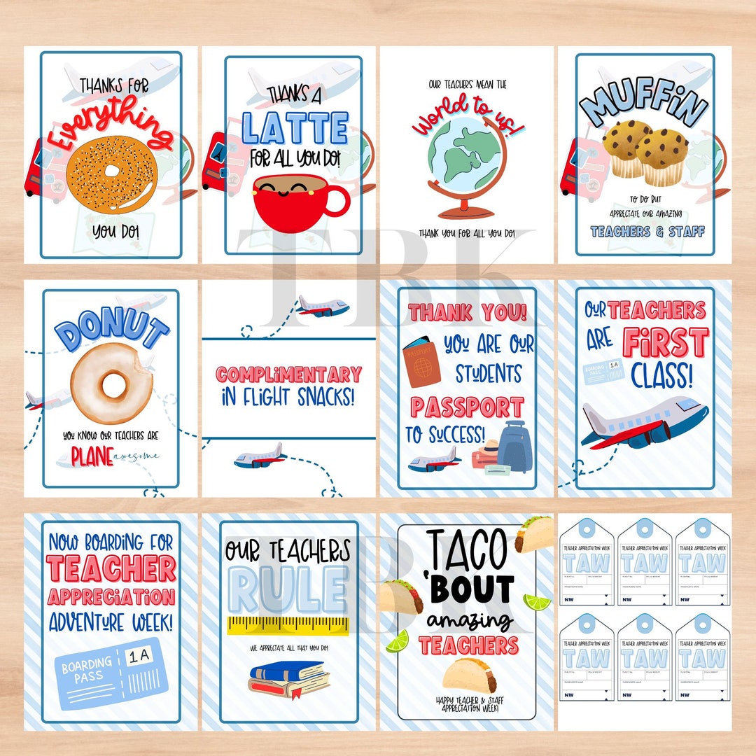 Plane Awesome Teacher Appreciation Signs | Teacher Appreciation Week ...