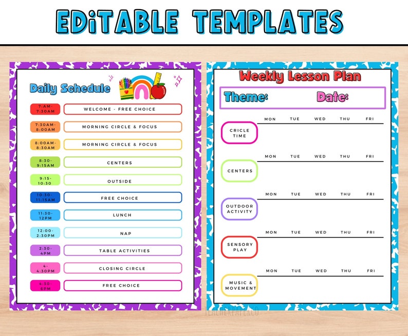 Parent Board Bundle With Templates. Preschool Daily Schedule. Daycare ...
