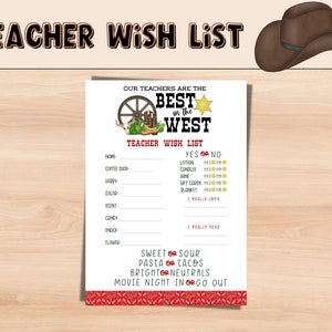 Wild West Teacher Appreciation Week. Best in the West ITINERARY ...