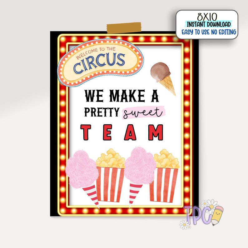 Circus Theme Teachers & Staff | Big Top Flyer for Teacher Appreciation ...