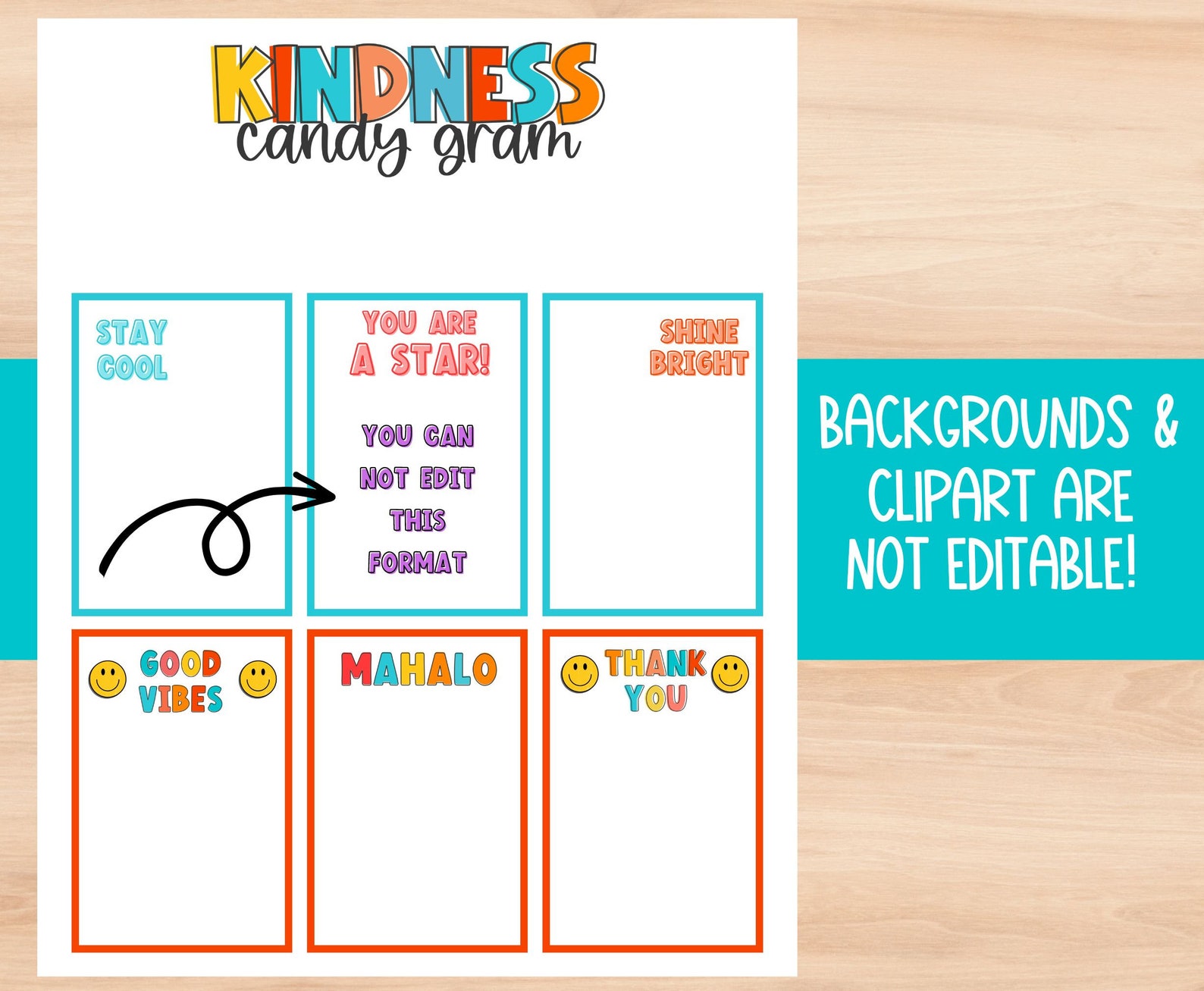 Editable Candy Gram Template. St Patrick's Candy Gram. Valentines Candy ...