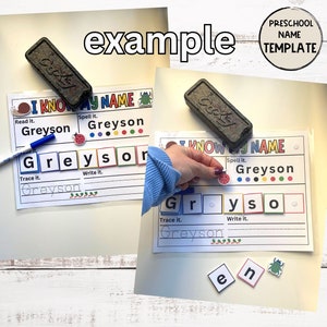 Boho Dry Erase Name Mat | Homeschool Name Activity | Learn to Write ...