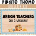 Pirate Themed Teacher Appreciation Weekly Itinerary & Decor Bundle ...
