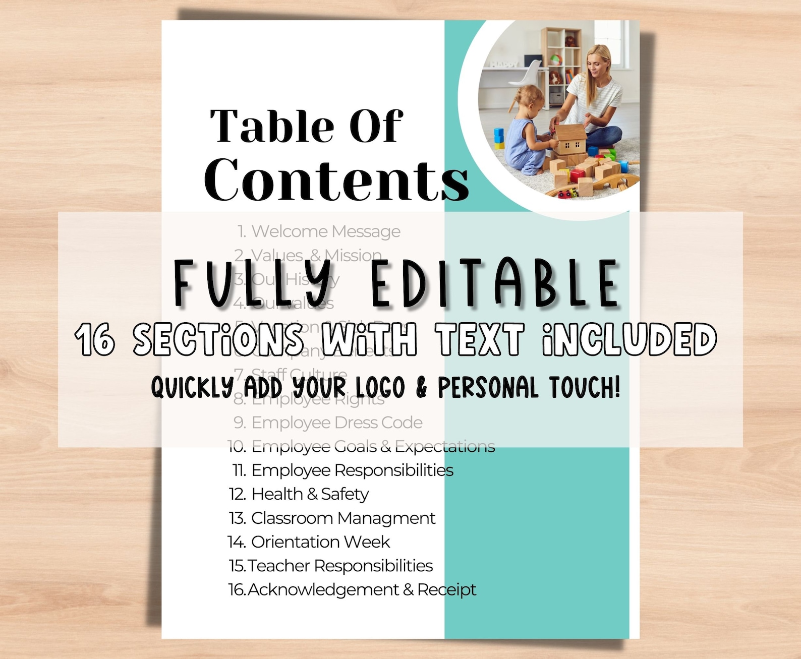 Printable Daycare Employee Handbook Form For Daycare Template Editable printable-daycare-employee-handbook-form-for-daycare-template-editable